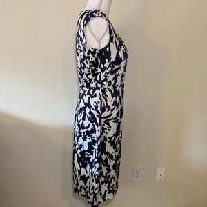 AB Studio | Dresses | Ab Studio Midi Dress Pleated Scoop Neckline ...